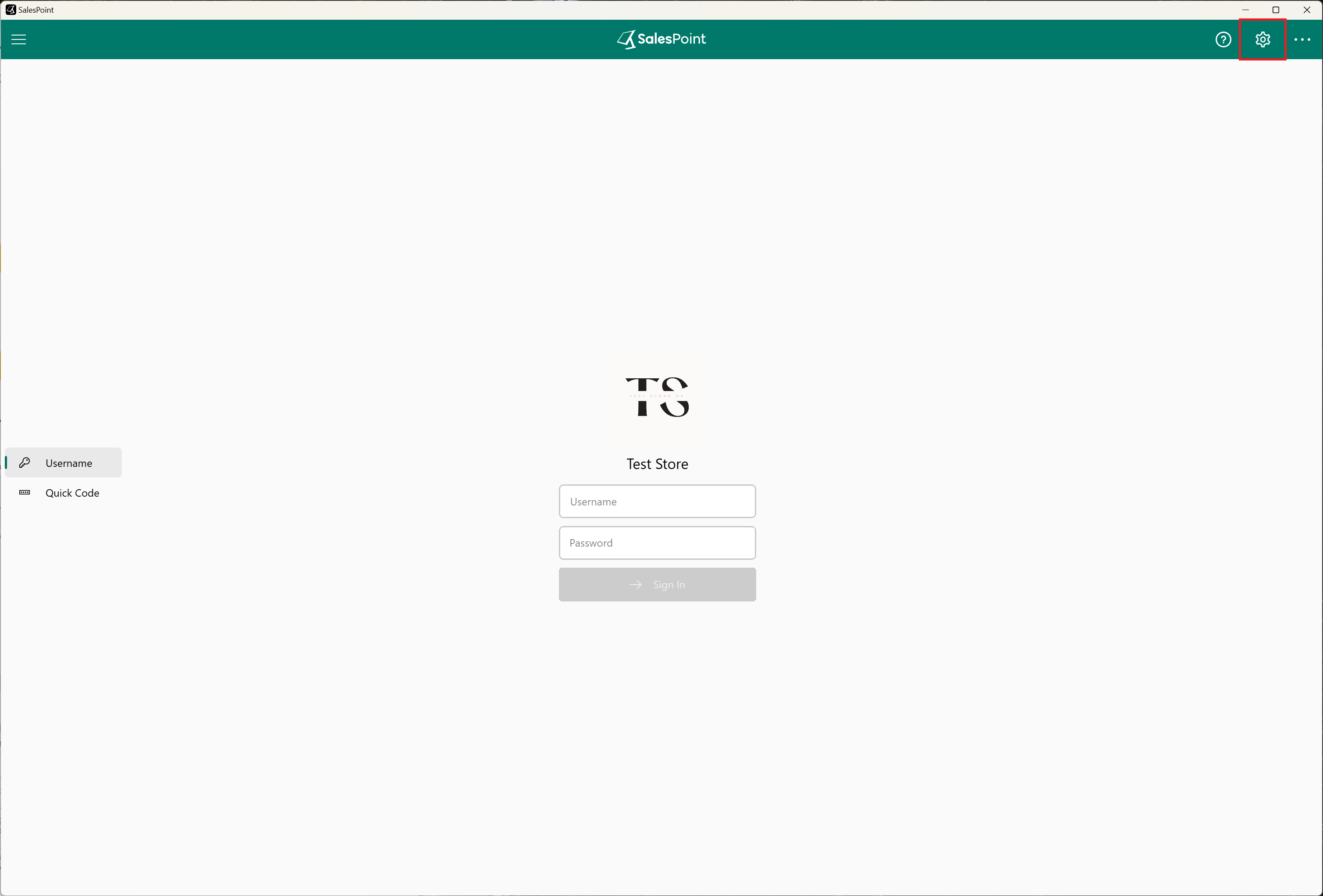 Salespoint Support Windows Register Settings